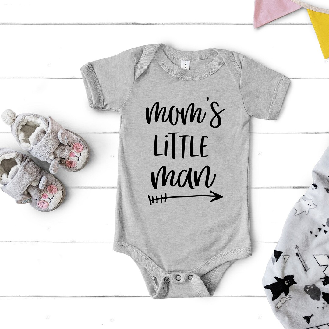 Moms Little Man SVG, Baby Boy Onesie Svg Design, Baby Toddler Boy Svg ...