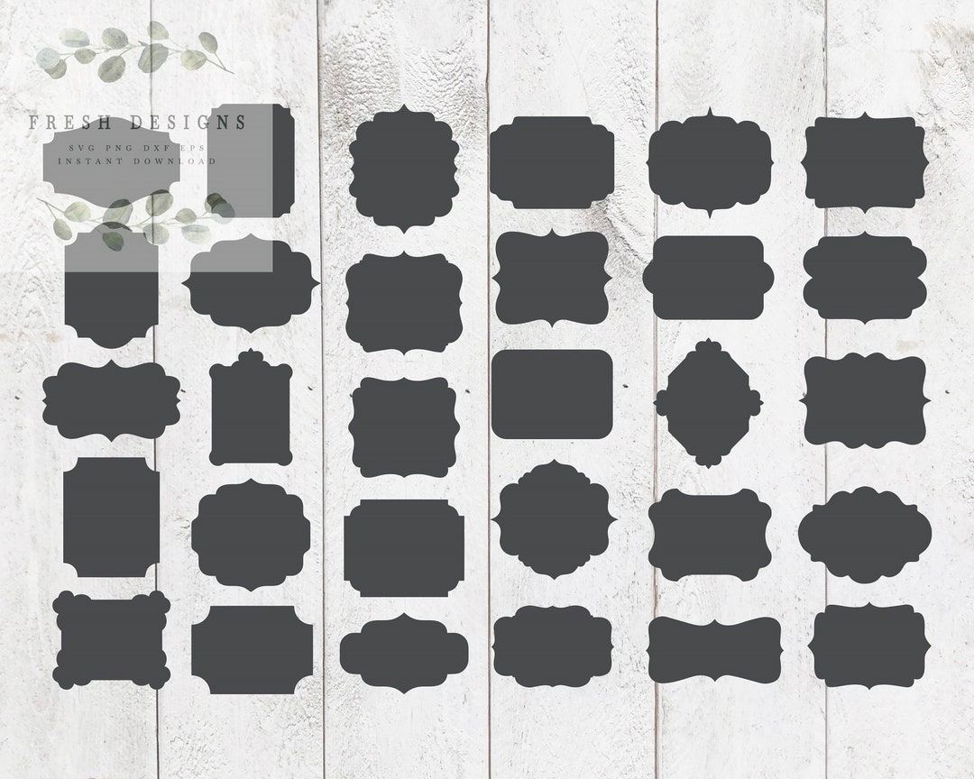 FRAME BUNDLE SVG, Shapes Svg, Lable Svg, Frame & Borders Svg, Vintage ...