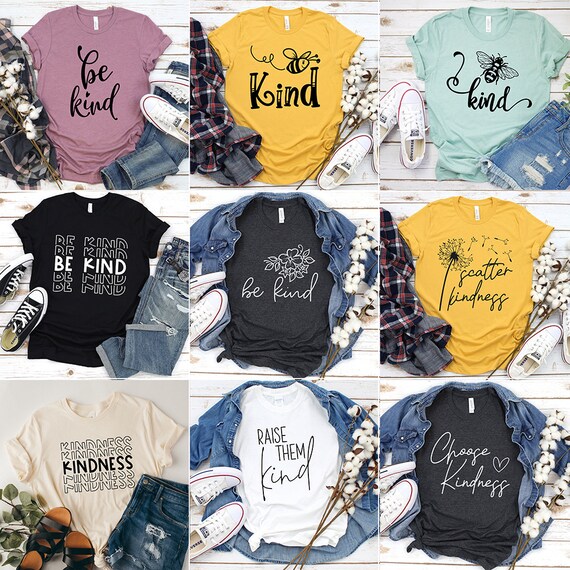 KINDNESS BUNDLE Svg Be Kind Bundle Svg Positive Vibes Shirt - Etsy