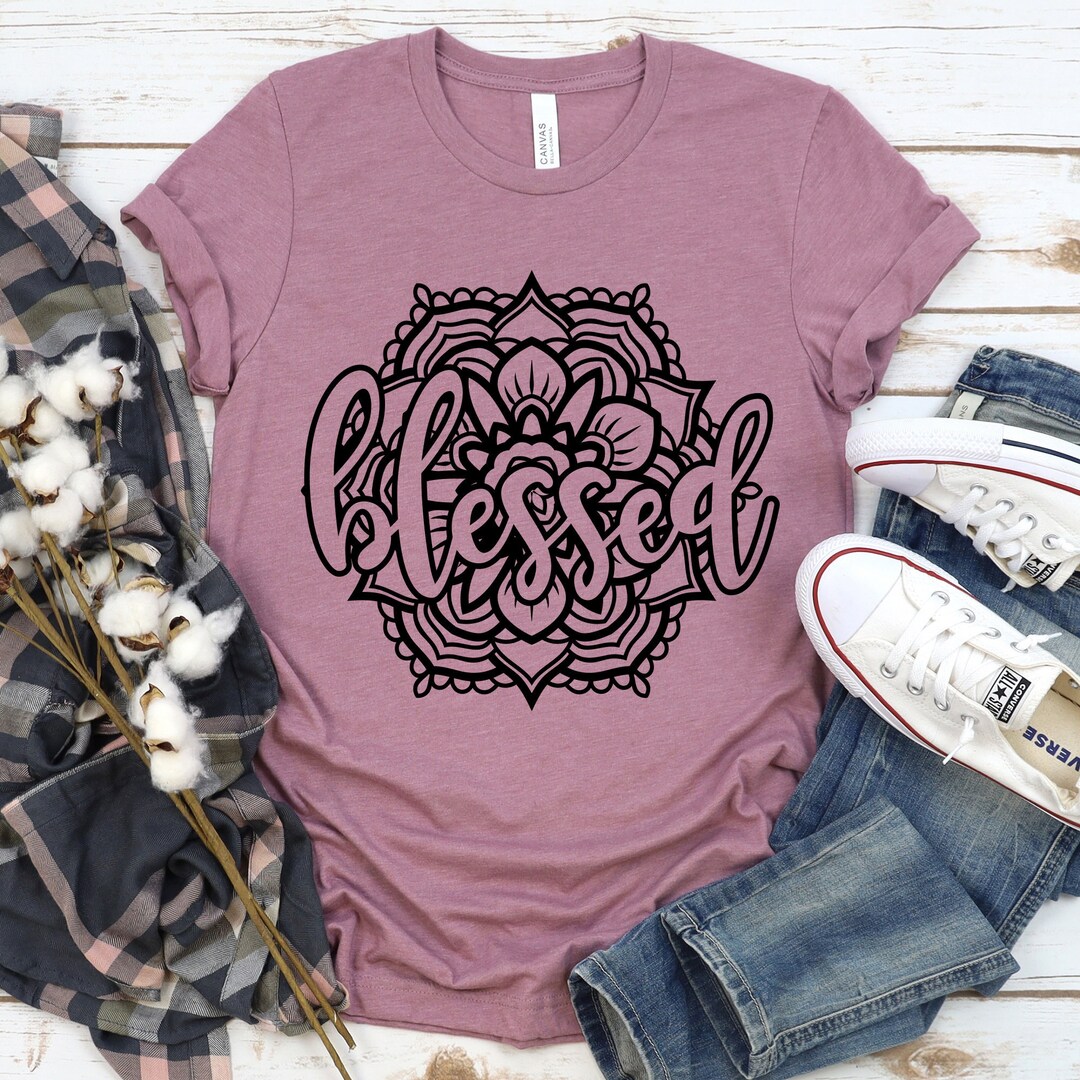 Blessed Mandala SVG, Blessed Shirts for Women Svg Design, Mandala Svg ...
