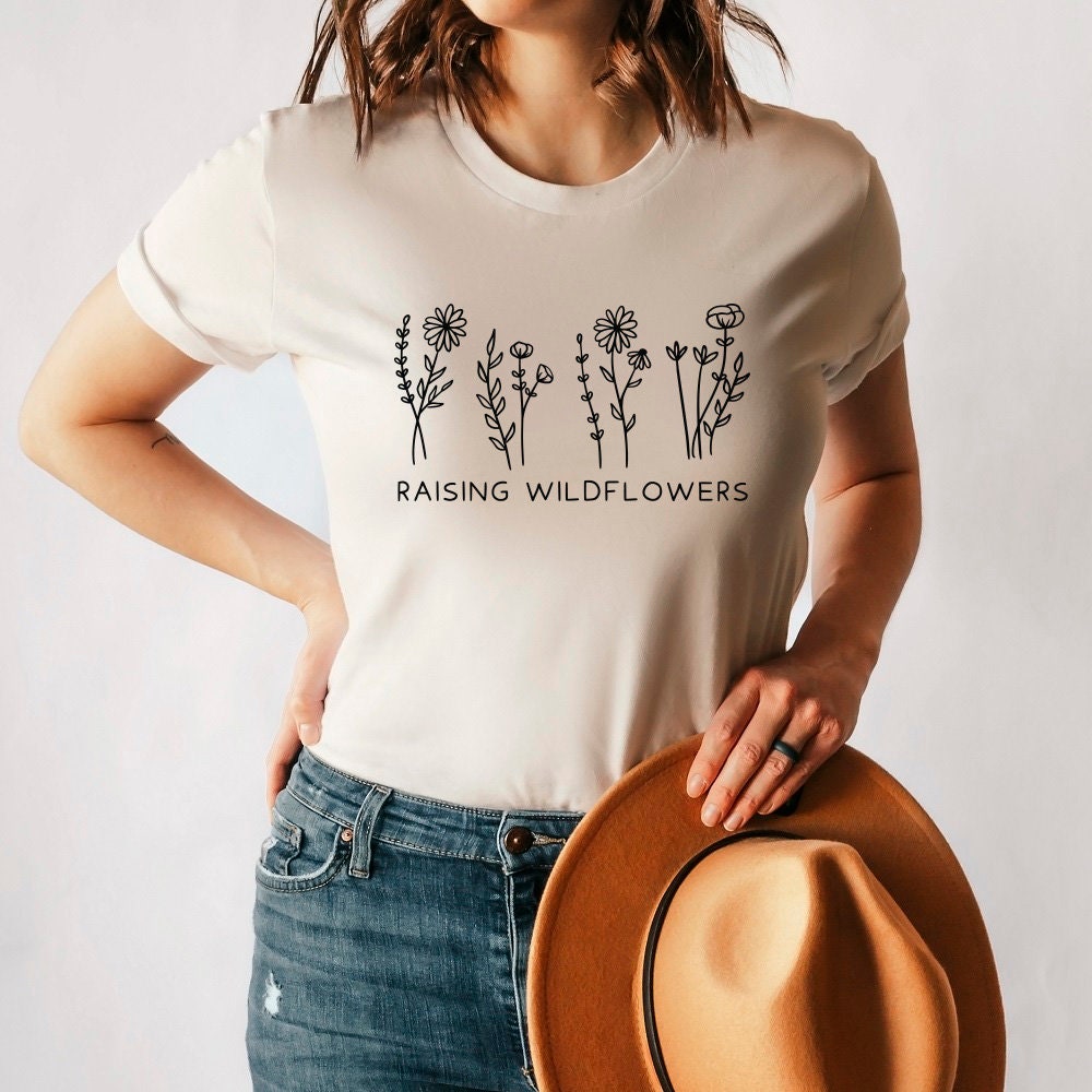 Raising Wildflowers Svg Wildflowers Shirt Svg Files Summer - Etsy