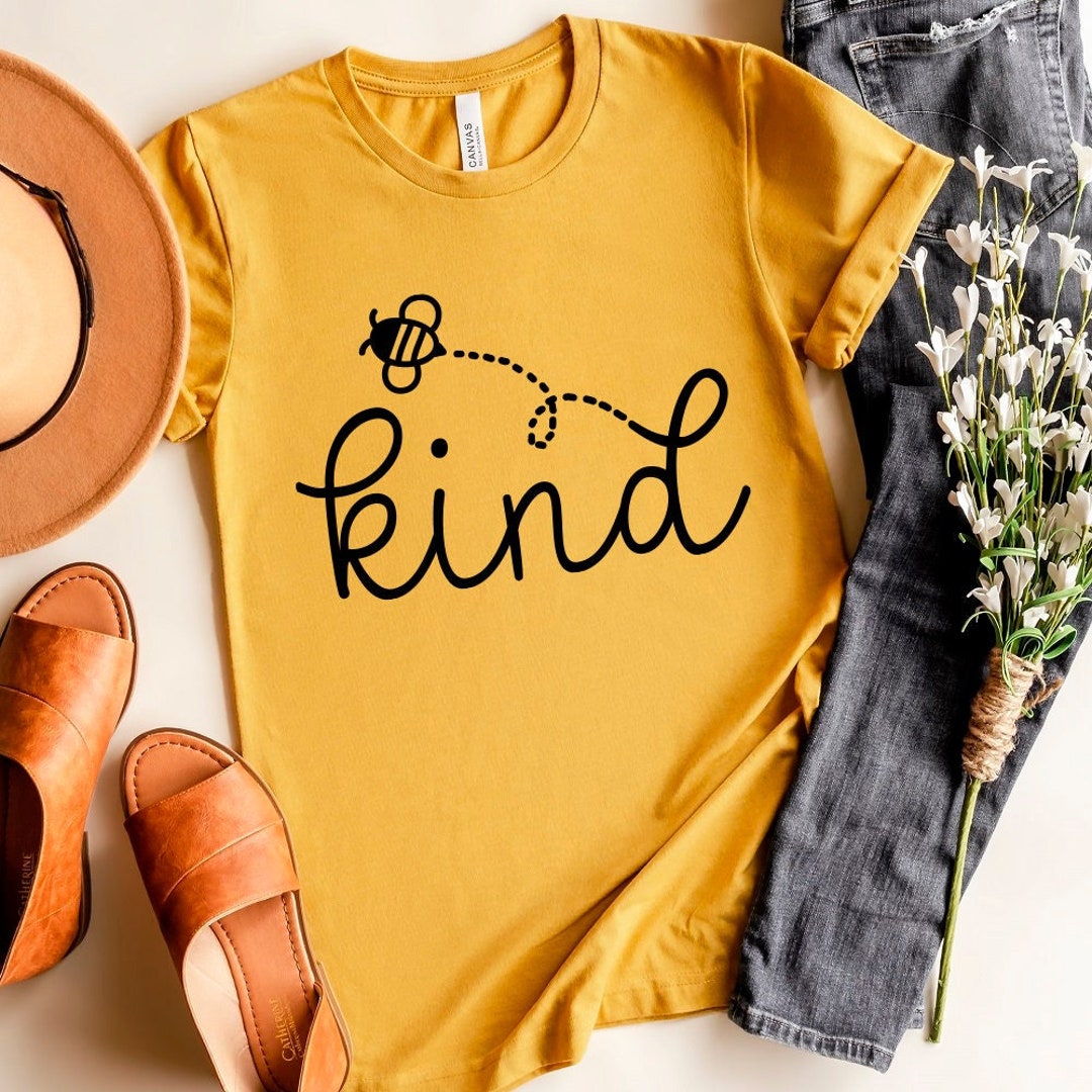 Bee Kind Svg, Bee Happy Svg, Bee Svg, Kindness Shirt Svg Design, Be ...