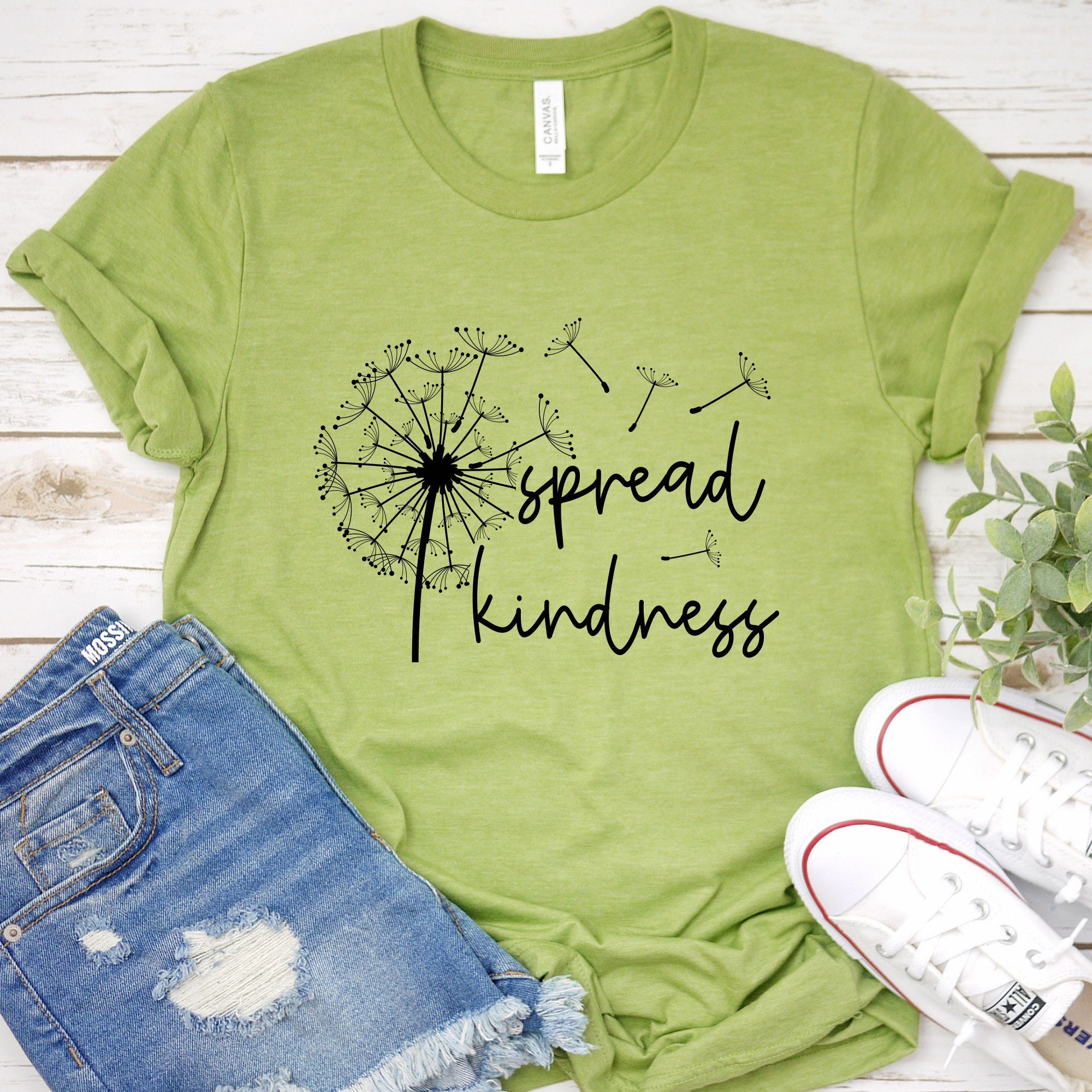 Spread Kindness Shirt Svg Dandelion Svg File for Cricut - Etsy