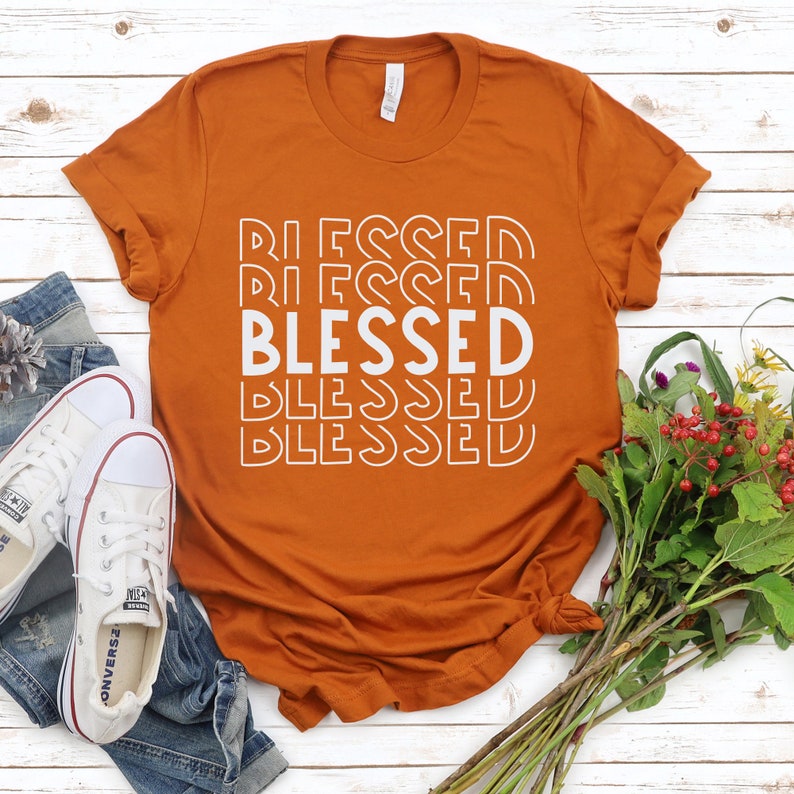 Blessed Shirt Svg Christian Svg Blessed Svg Digital Cut Etsy