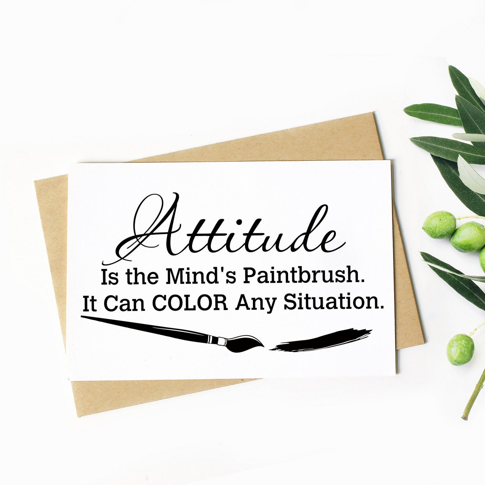 Attitude Svg Files Attitude is the Mind's Paintbrush It - Etsy