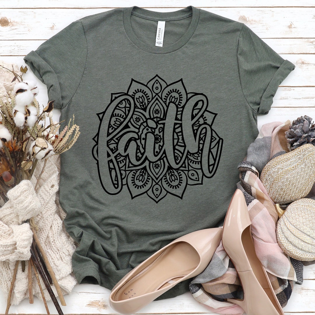 Faith Mandala SVG: Christian Shirt Design (digital Download) - Etsy