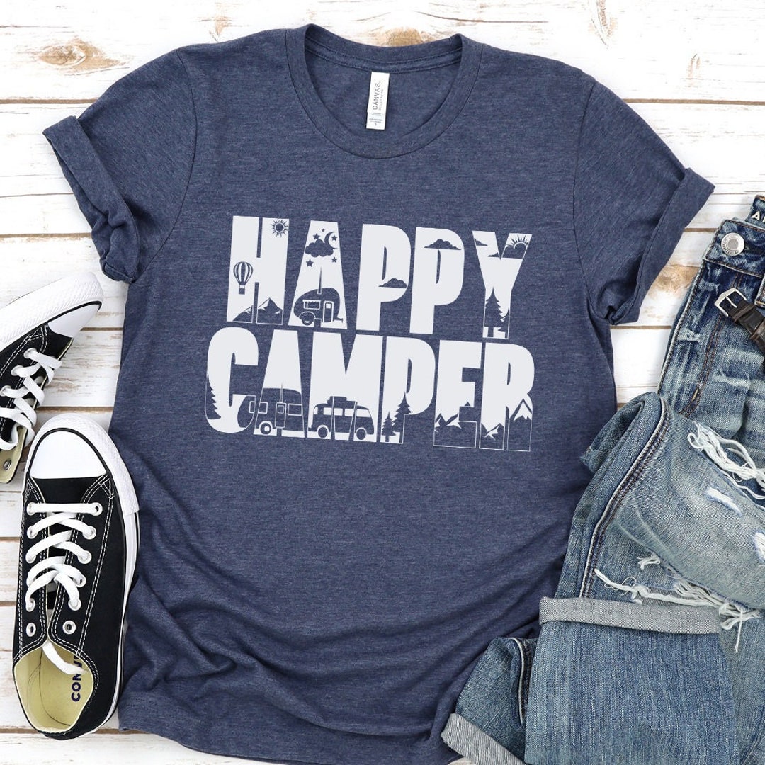 HAPPY CAMPER SVG, Camping Life Svg, Camper T-shirt Svg Design, Love ...