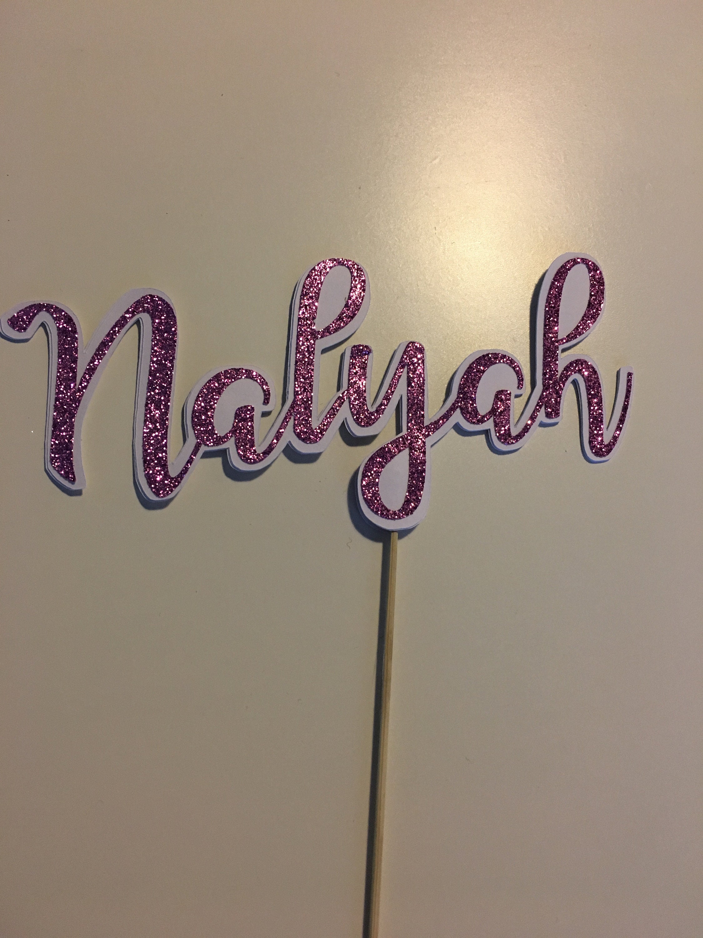 Cake Topper Custom Name - Etsy