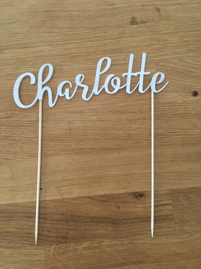 Cake Topper Custom Name - Etsy