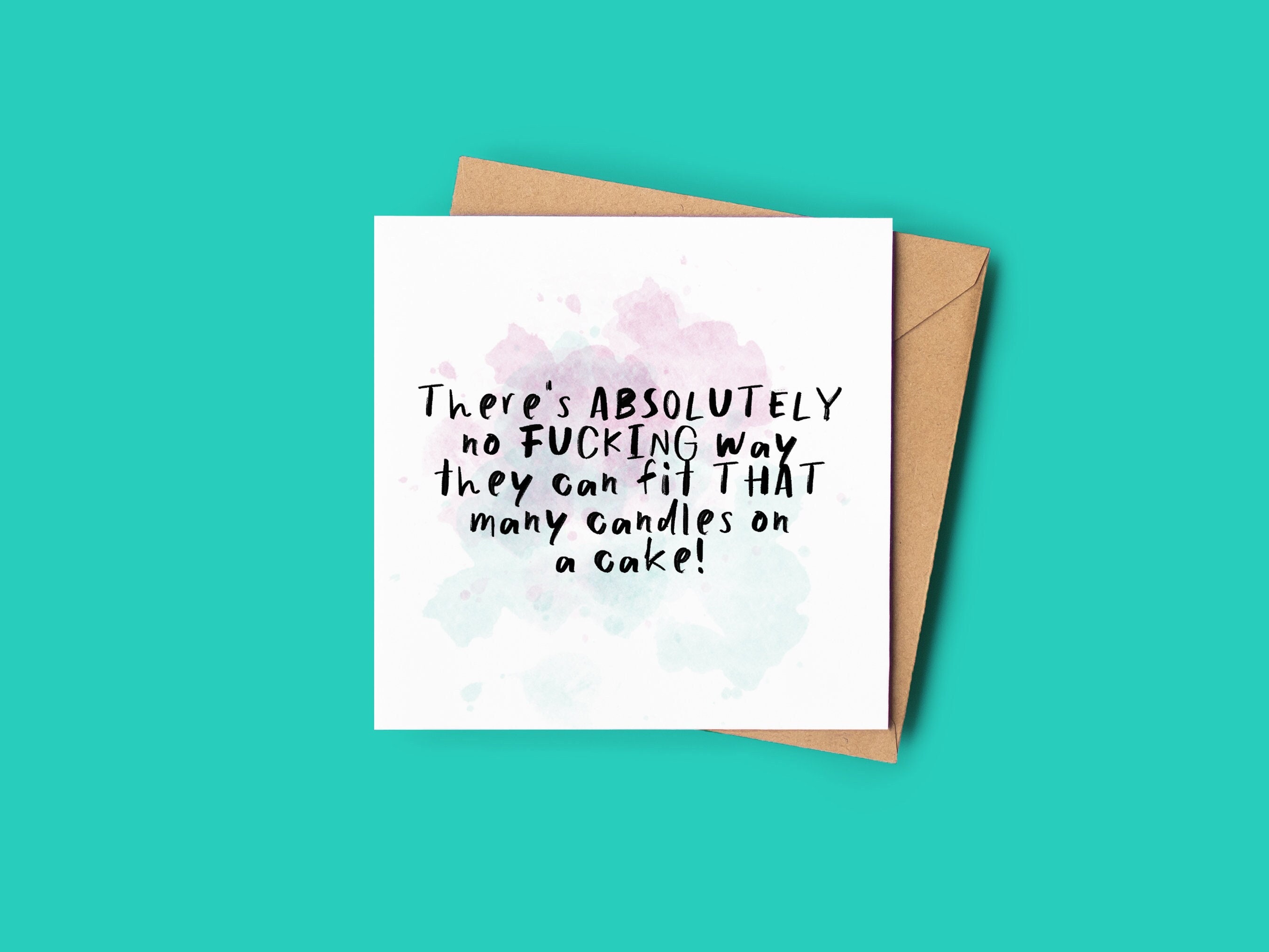 Funny Birthday Card There's Absolutely No Fucking Way - Etsy UK