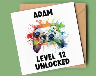 Personalised 12th Birthday Card for Him | Born in 2013 Greetings Card ...