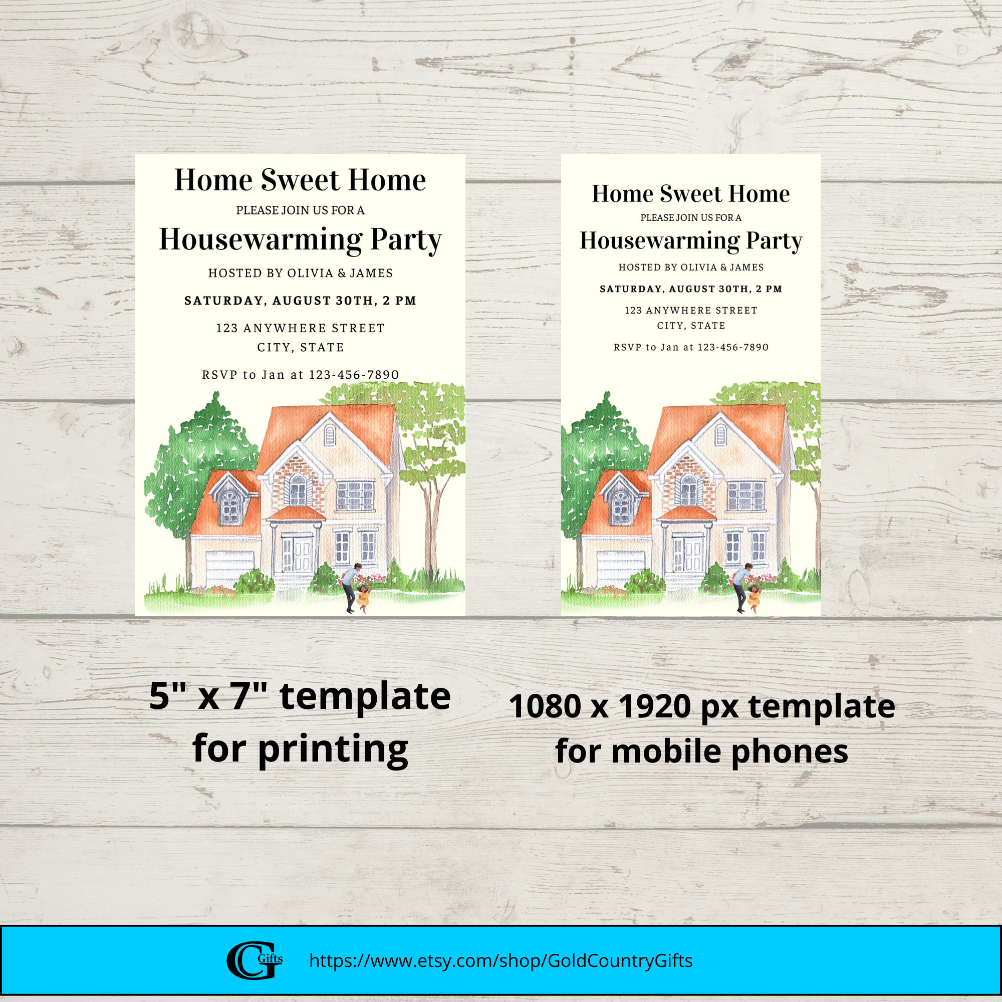 Editable Housewarming Invitation, Instant Download, Housewarming Party ...