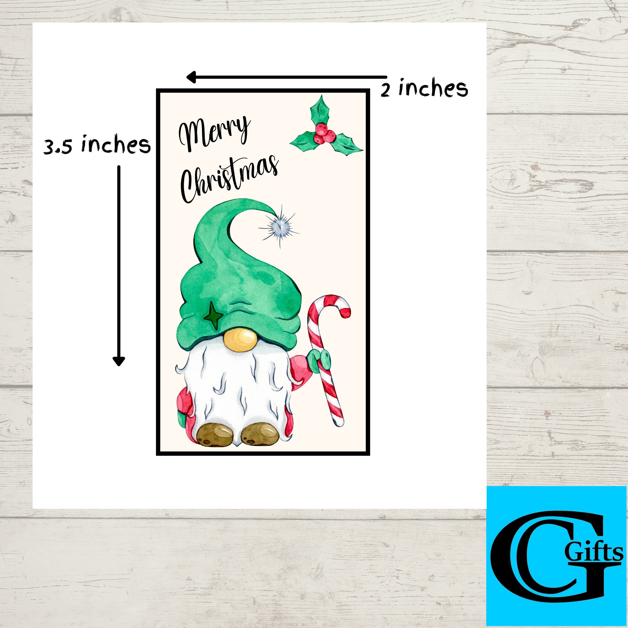 Printable Gnome Christmas Gift Tags, Instant Download, Christmas Gnomes ...