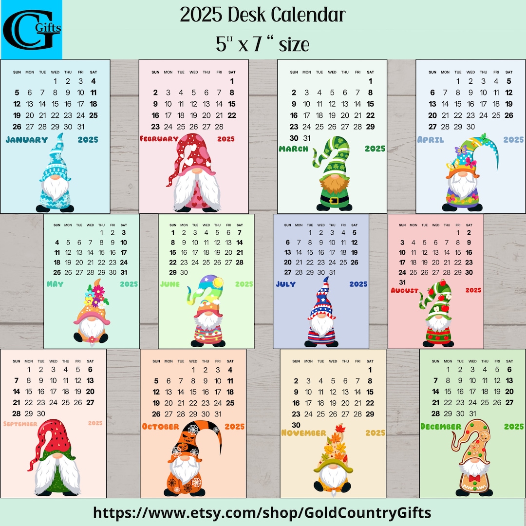 Monthly Blank Calendar, 2025 Printable Monthly Calendar, Desk Calendar ...