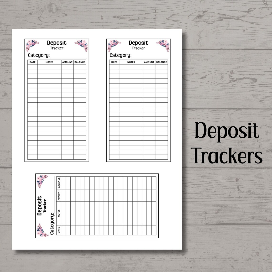 Floral 1K Dollar Savings Challenge Printable, 100 Envelope Savings ...