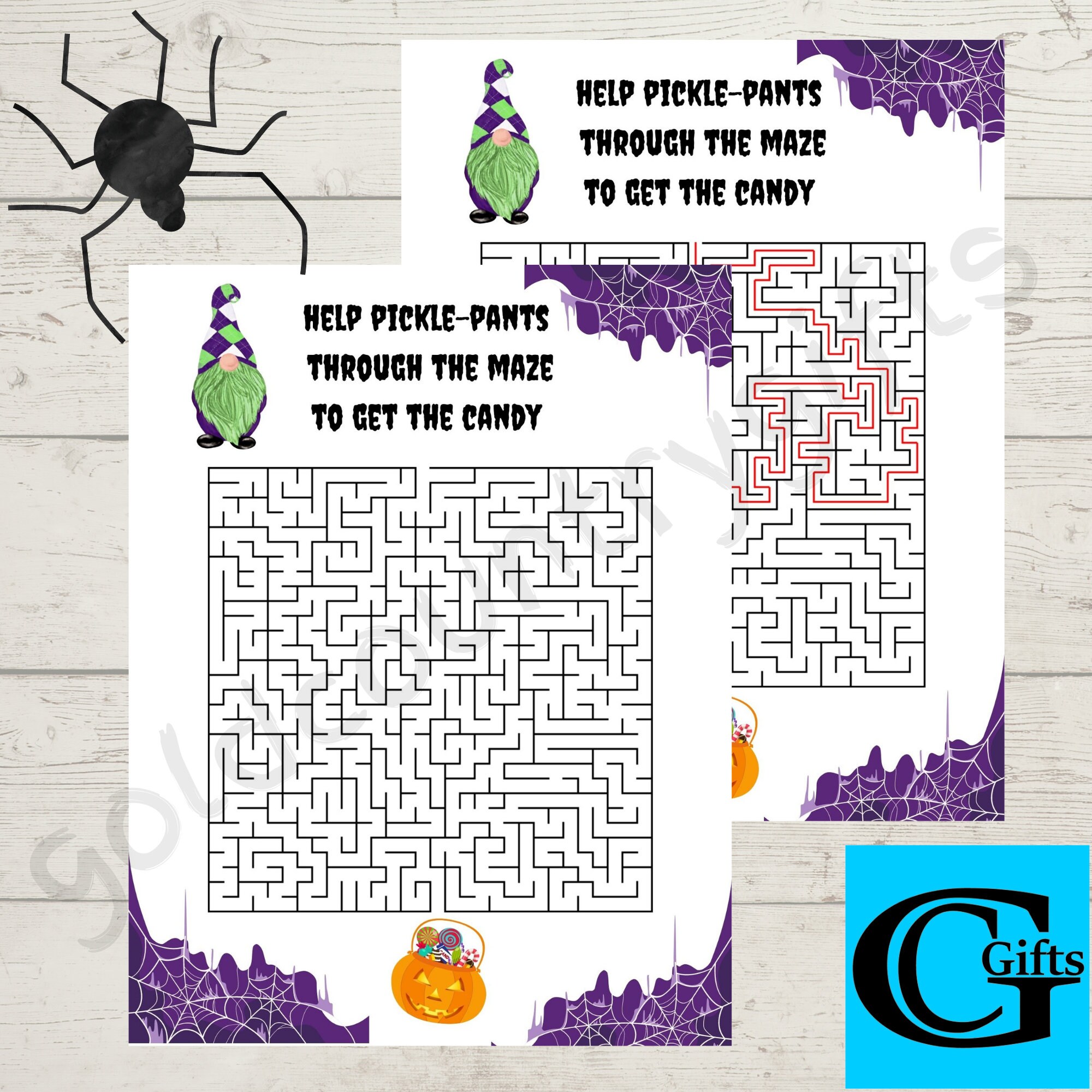 Halloween Activity Set Printable Activities for Kids - Etsy