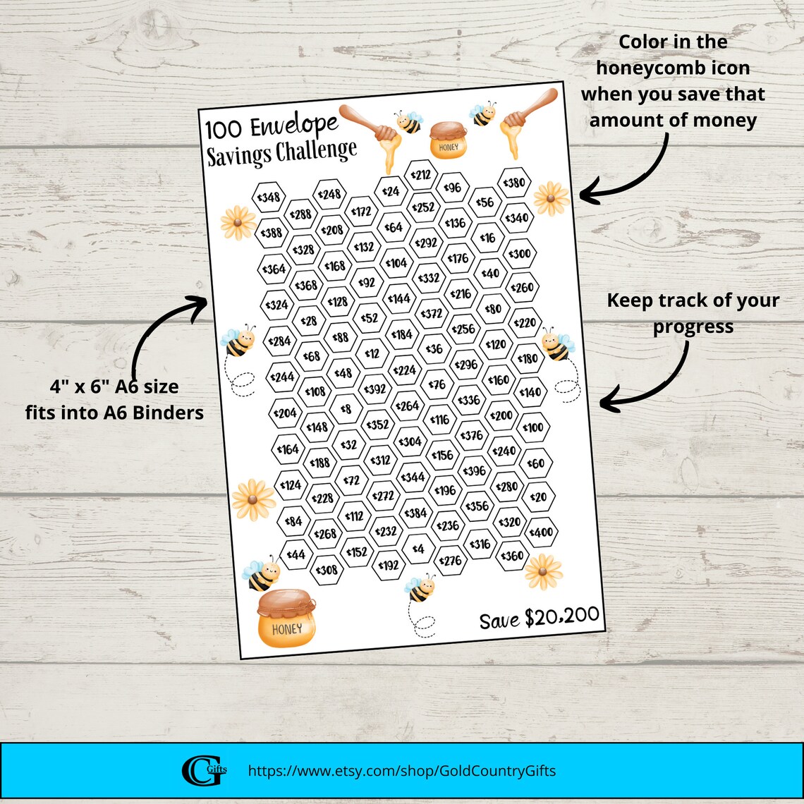 Printable Savings Challenge Bundle, A6 Sized Savings Challenge Trackers ...