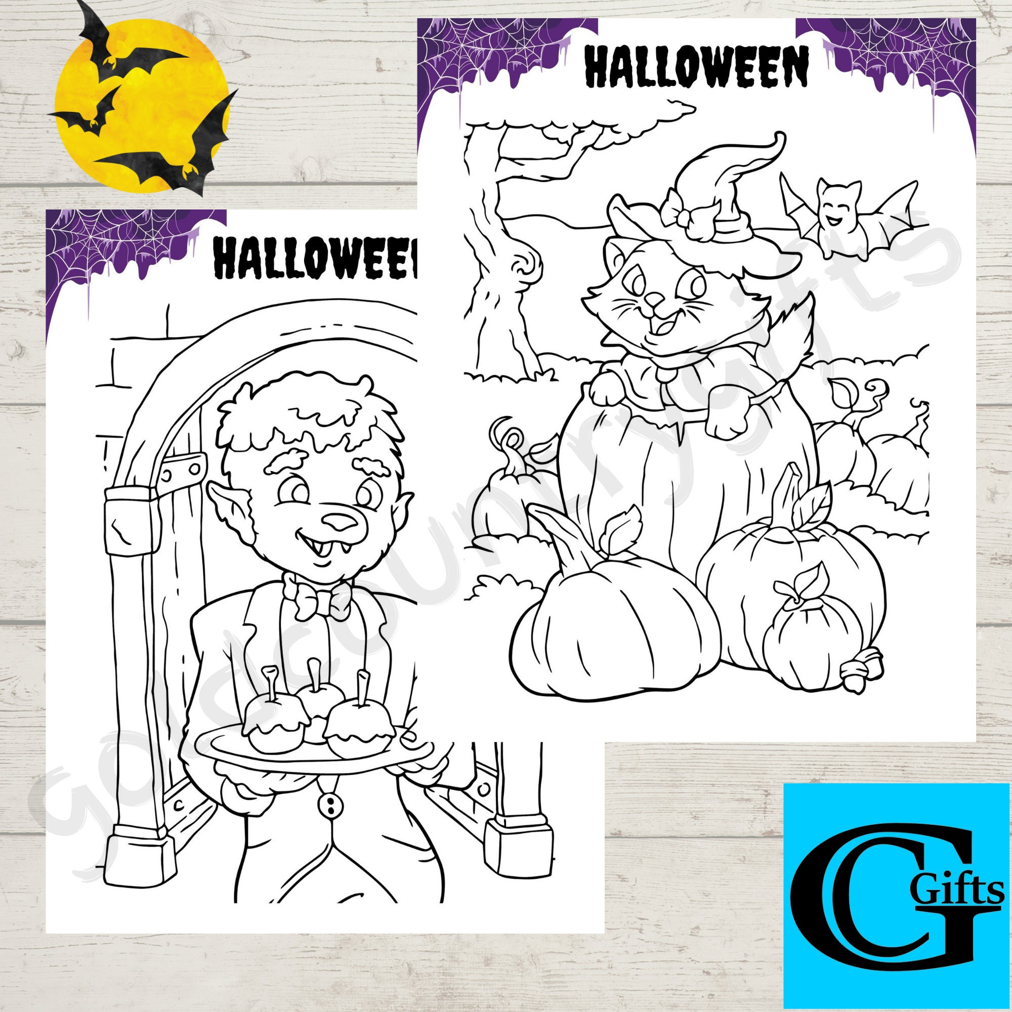 Halloween Activity Set, Printable Activities for Kids, Halloween Party ...