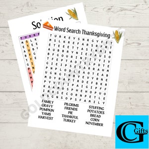 Printable Thanksgiving Activity Pages | Word Search | Maze | I Spy ...
