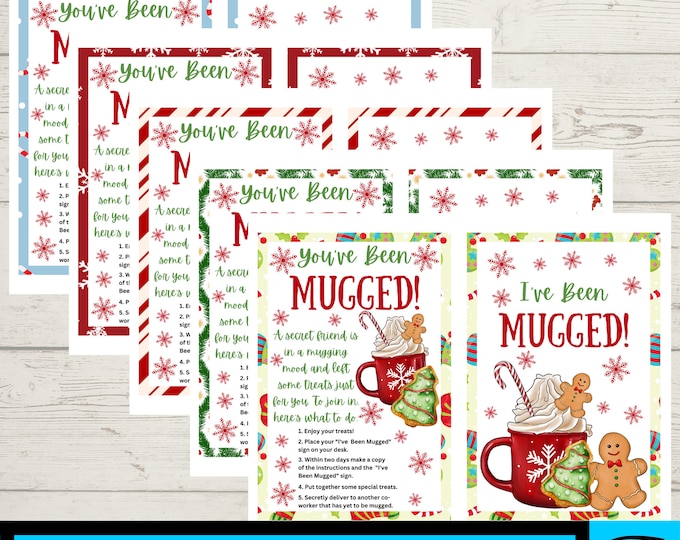 I've Been Mugged Coworker Game, You've Been Mugged, Blue Winter Mugged ...