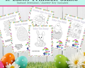 Easter Game Bundle, Easter Activities for Kids, Easter Printables ...