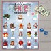 Printable Hello Winter Roll and Save Challenge, Money Savings Challenge ...