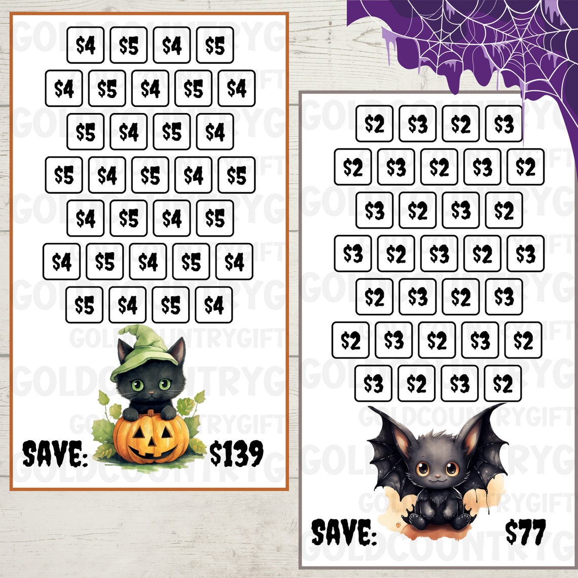 Printable Halloween Savings Challenge Bundle & Cash Envelope,october ...