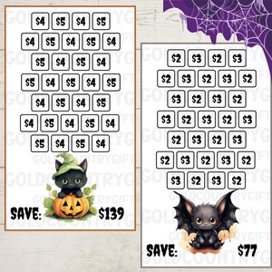 Printable Halloween Savings Challenge Bundle & Cash Envelope,october ...