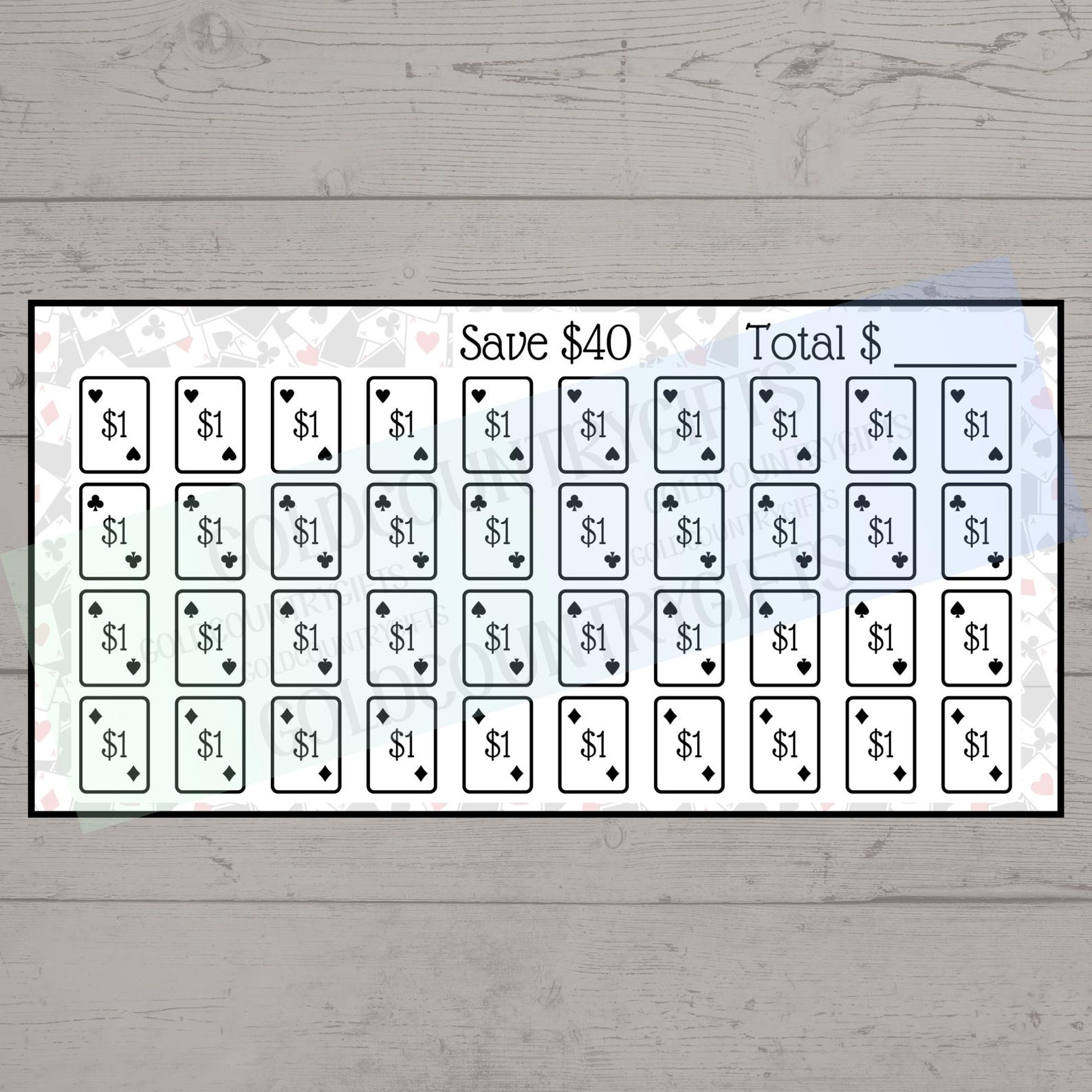 Cards Mini Savings Challenge Printable, Savings Challenge, Cash Budget ...