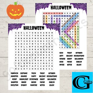 Halloween Activity Set, Printable Activities for Kids, Halloween Party ...