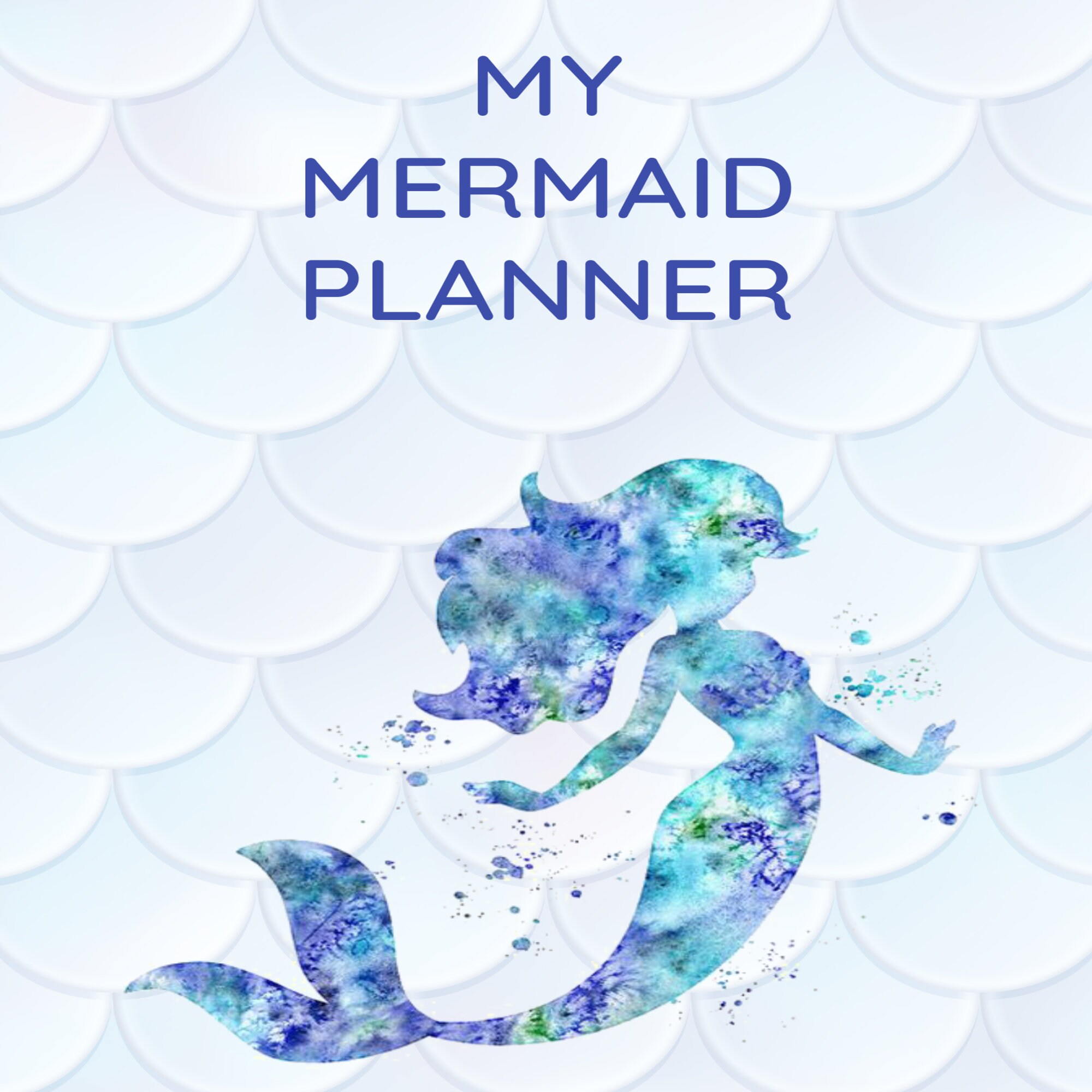 Mermaid Digital Planner Planners for Girls Mermaid Calendar Printable ...