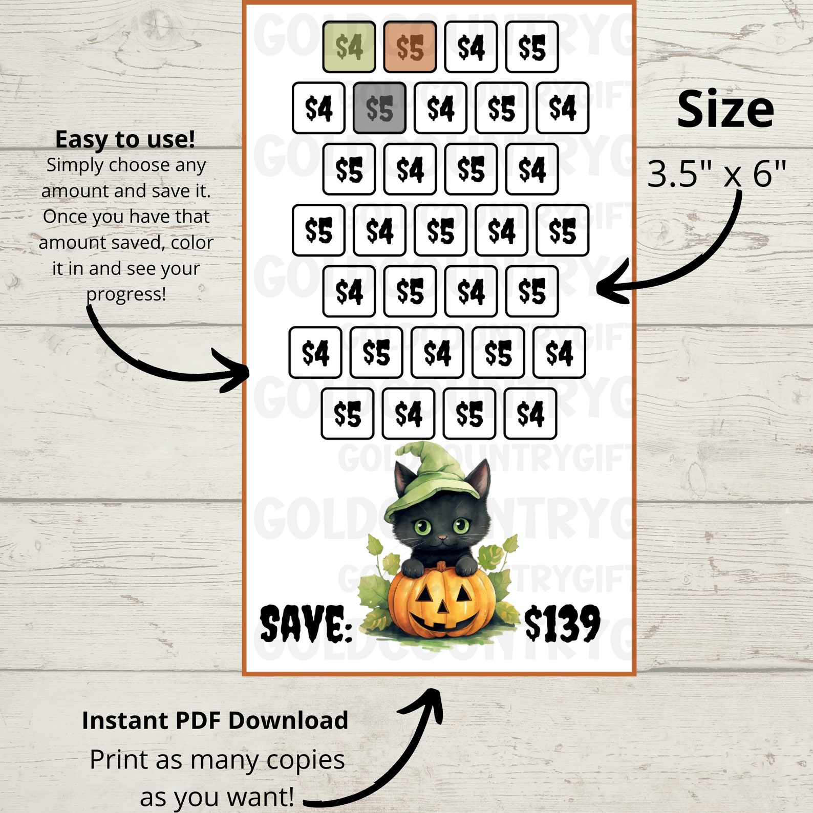 Printable Halloween Savings Challenge Bundle & Cash Envelope,october ...