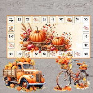 Fall Savings Challenge and Cash Envelope Printable, Savings Challenge ...