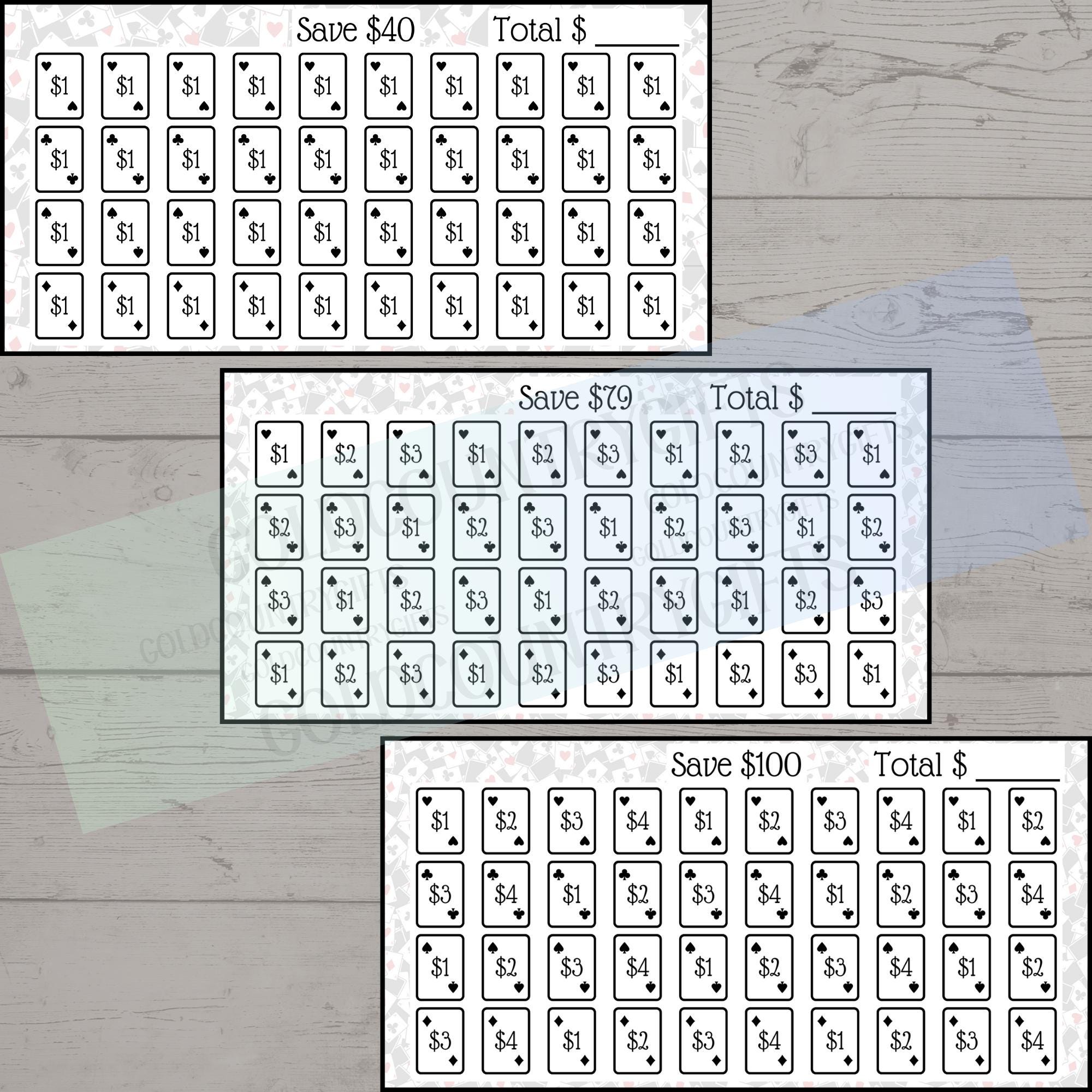 Cards Mini Savings Challenge Printable, Savings Challenge, Cash Budget ...
