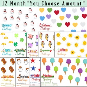 Ultimate Mega Savings Challenge Printable Bundle, Money Savings ...