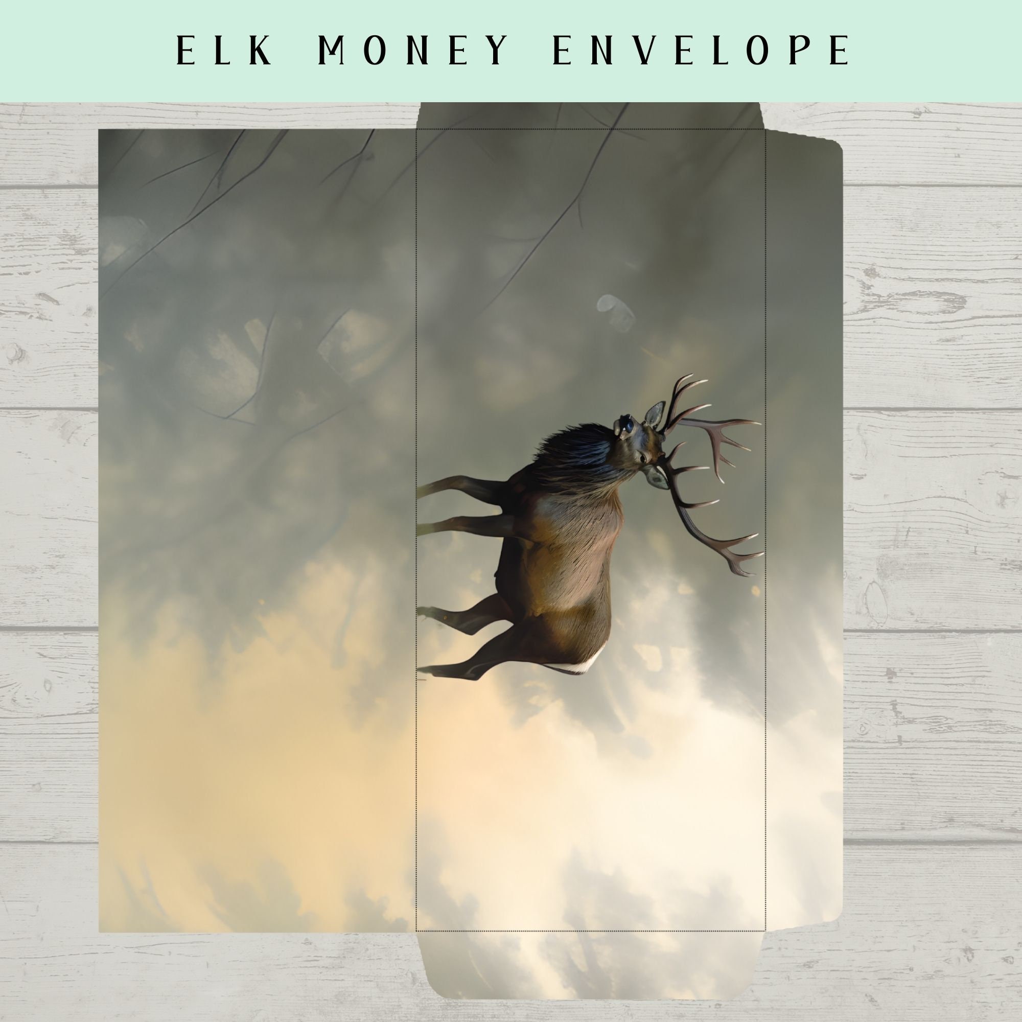 Elk Savings Challenge and Cash Envelope, Savings Challenge Printable ...