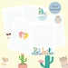 Llama Stationery Set – Printable Lined Writing Paper (PDF) - Etsy