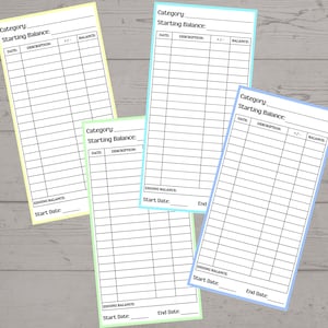 Cash Envelope Inserts Printable, Budgeting Inserts, Cash Tracker ...