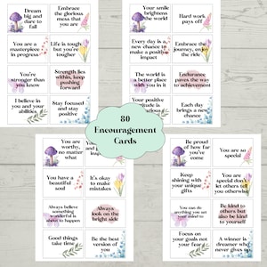 Printable Positive Affirmation Cards, Gratitude Cards, Notes of ...
