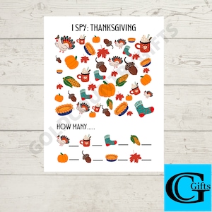 Printable Thanksgiving Activity Pages | Word Search | Maze | I Spy ...