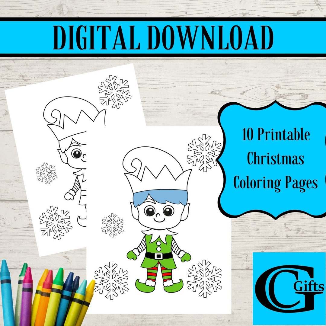 Christmas Coloring Pages for Kids, Boys, Girls, Christmas Gift – 10 ...