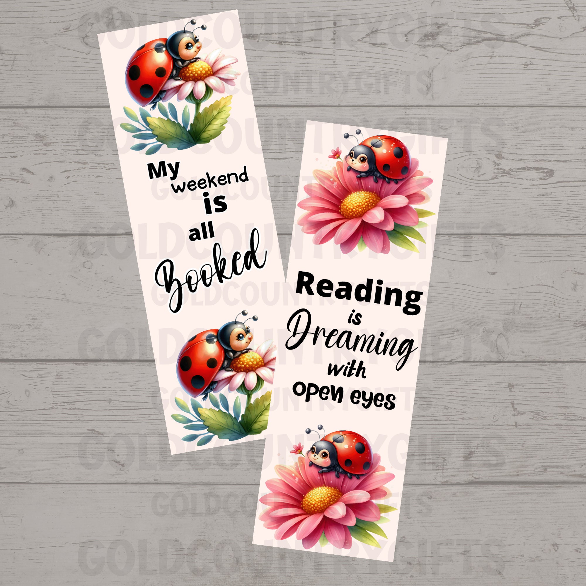 Printable Bookmarks, Set of 12 Printable Bookmarks, Reading Bookmarks ...