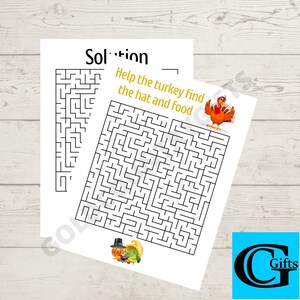 Printable Thanksgiving Activity Pages | Word Search | Maze | I Spy ...