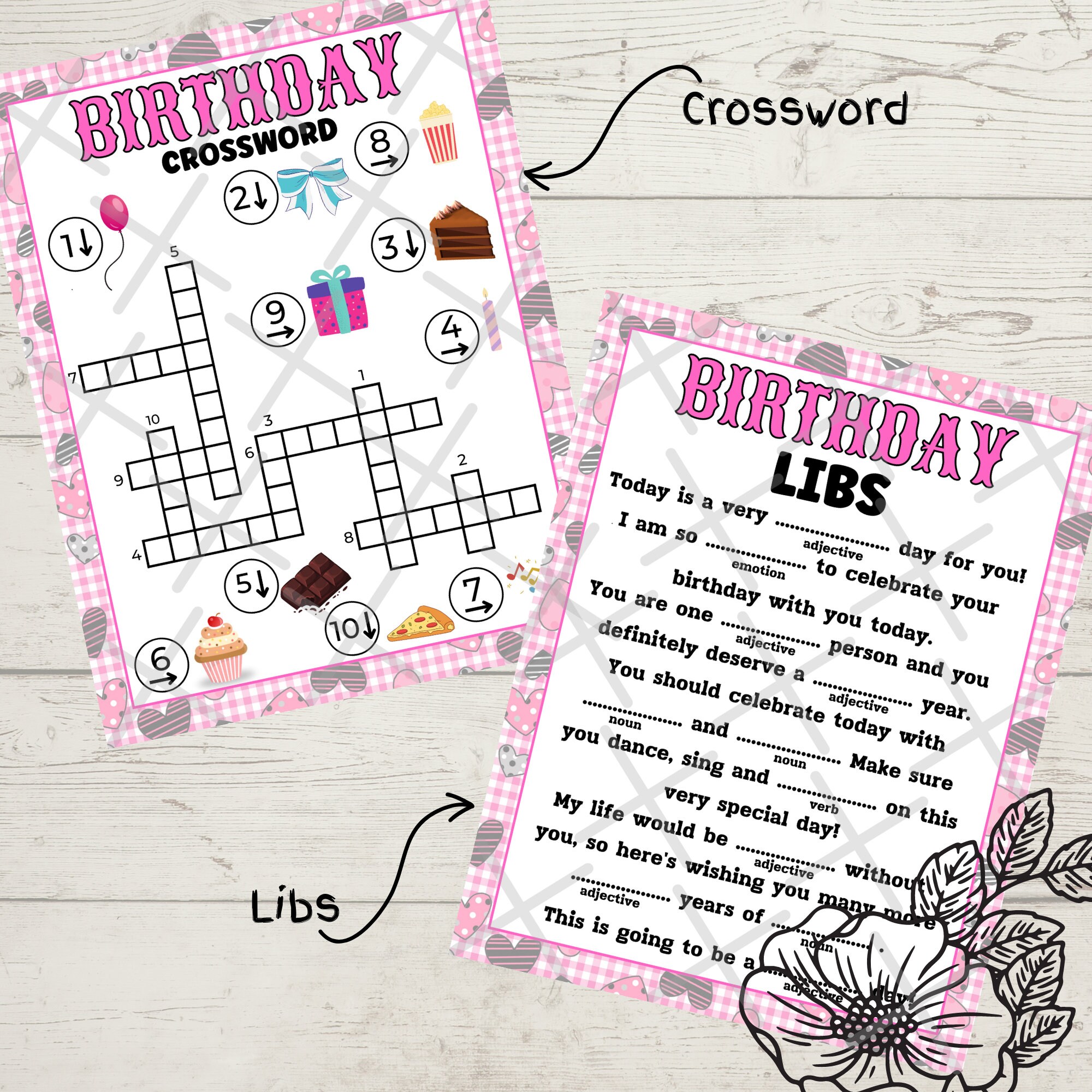 Birthday Party Games for Girl, Birthday Party Game Bundle, Birthday ...