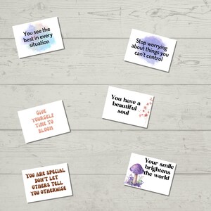Printable Positive Affirmation Cards, Gratitude Cards, Notes of ...