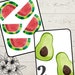 Number Flashcards With Fruit, 1 10 Digital Download, Homeschool ...