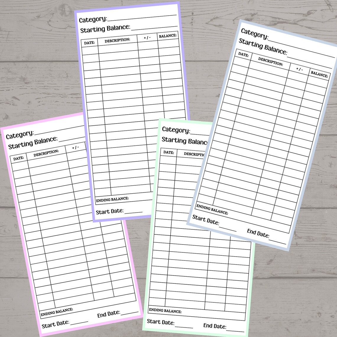 Cash Envelope Inserts Printable, Budgeting Inserts, Cash Tracker ...