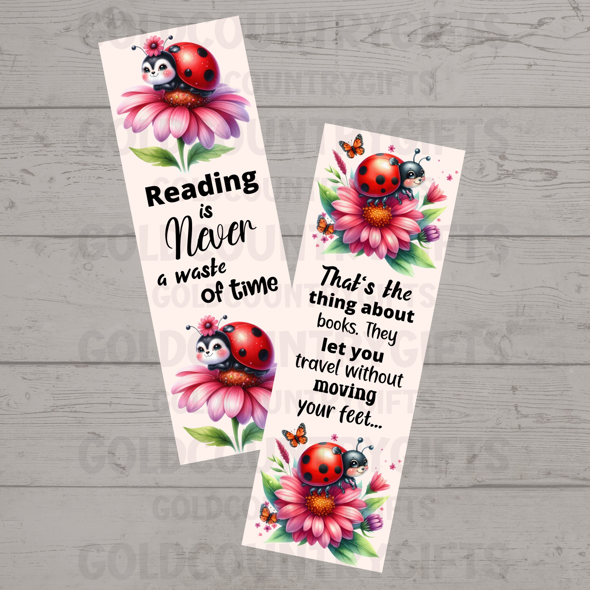 Printable Bookmarks, Set of 12 Printable Bookmarks, Reading Bookmarks ...