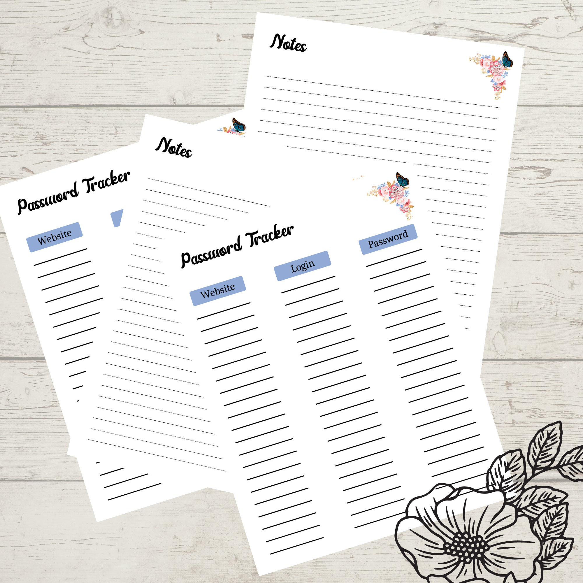 Printable Teacher Planner Scool Year Organizer, Daily and Weekly Agenda ...