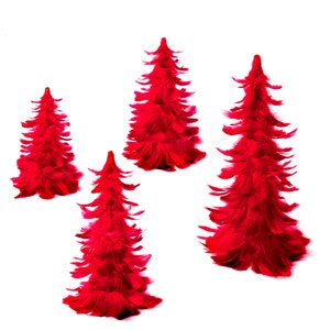 Red Feather Tree Christmas Trees for Holiday Events and Decorative ...